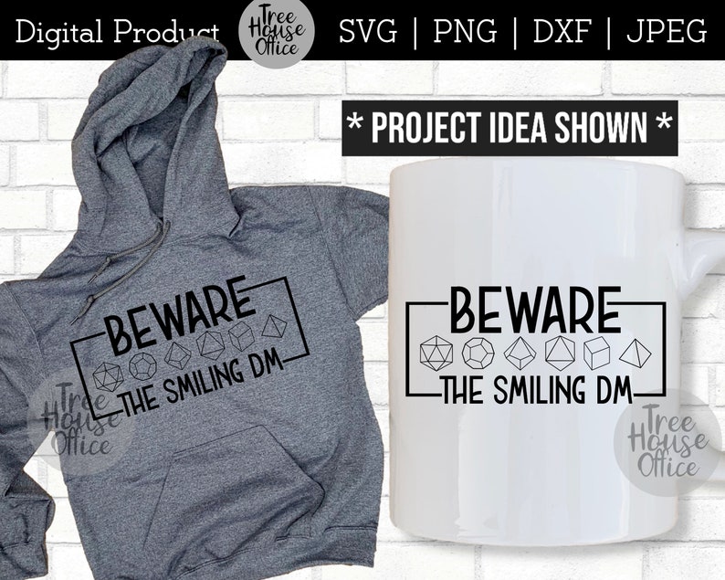 Funny Dnd Quote SVG Beware the Smiling DM Svg Dungeons and - Etsy