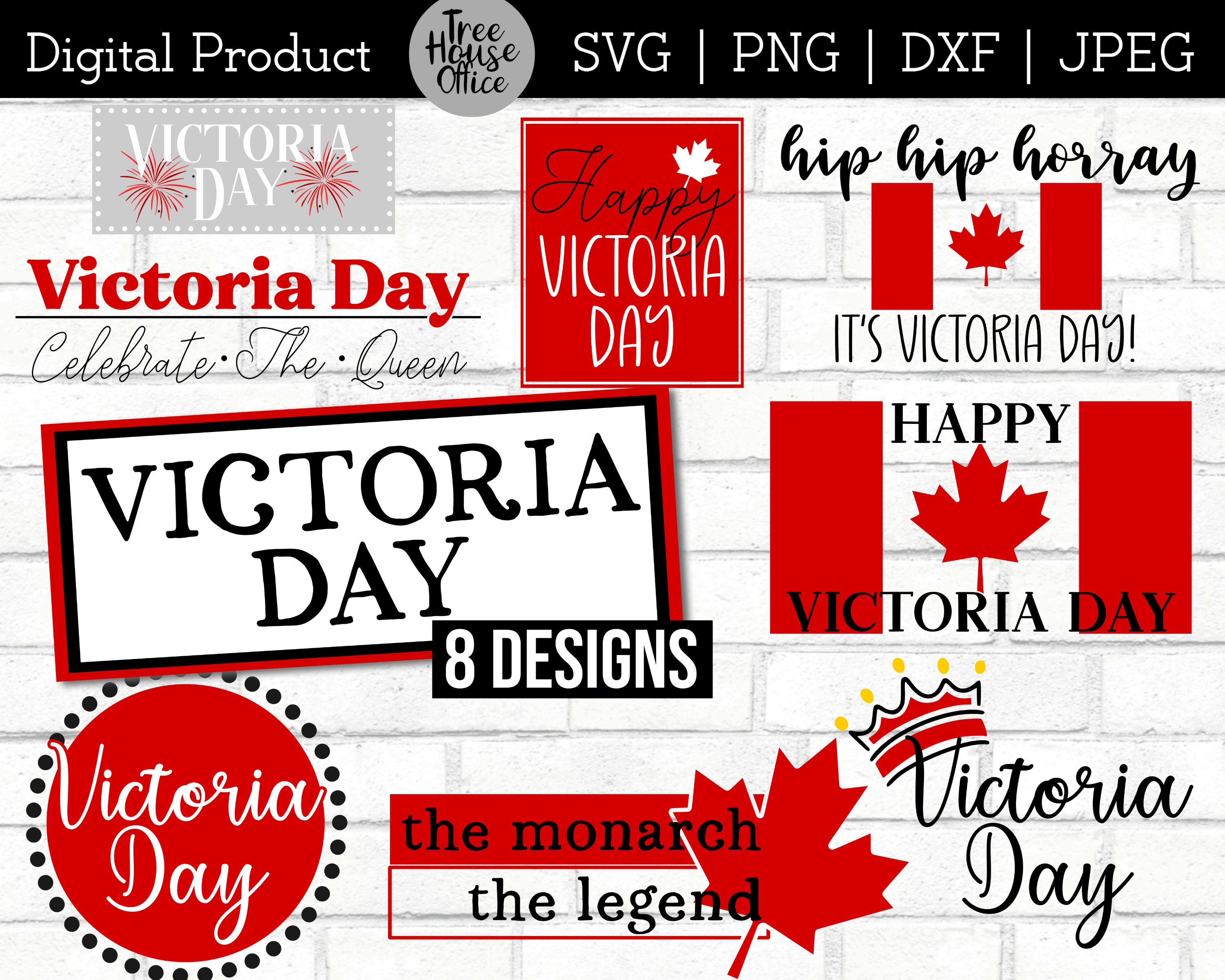 Victoria Day SVG Bundle DXF PNG Jpeg, Canadian Queen Victoria Svg ...