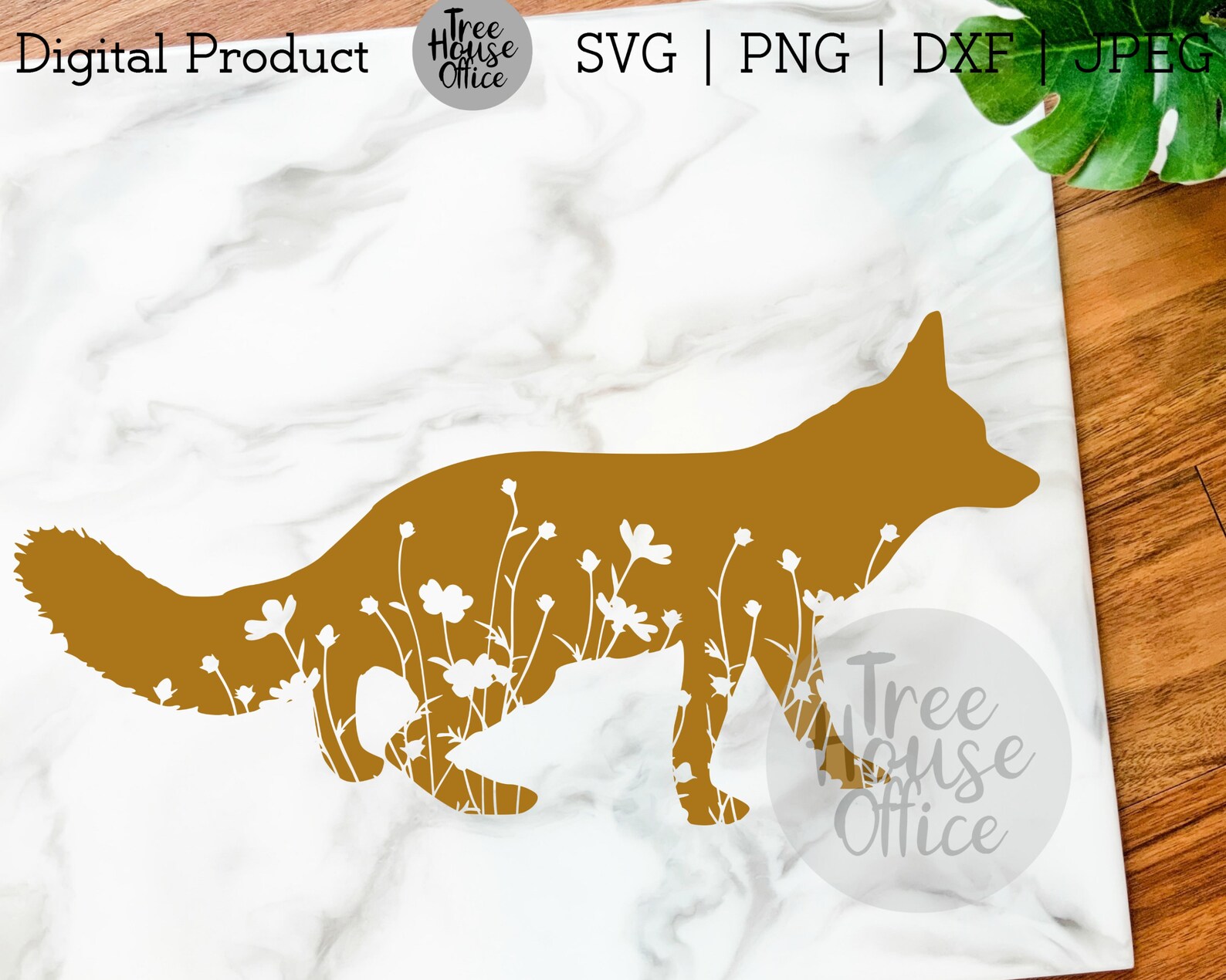 Floral Fox Svg/dxf/png/jpeg Animal Clip Art Fox Mandela | Etsy