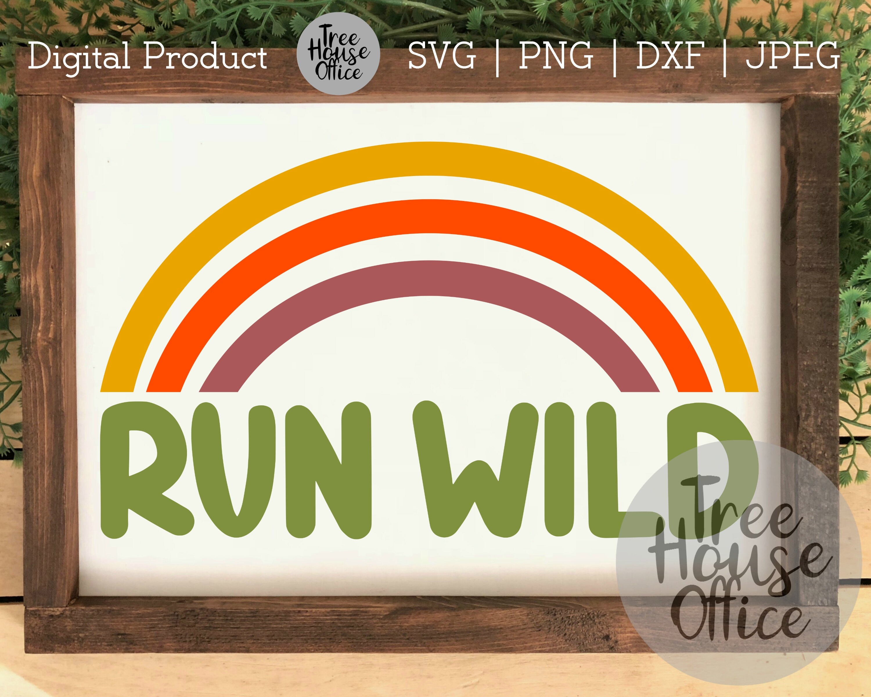 Run Wild SVG DXF PNG Jpeg My Child Nursery Rainbow Svg | Etsy