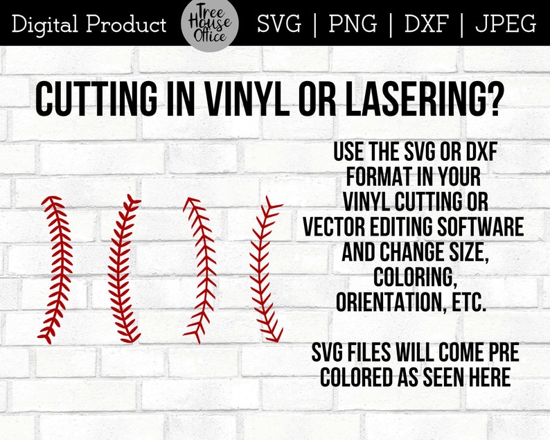 Baseball Stitches SVG Baseball Seams Cut File Baseball Laces - Etsy