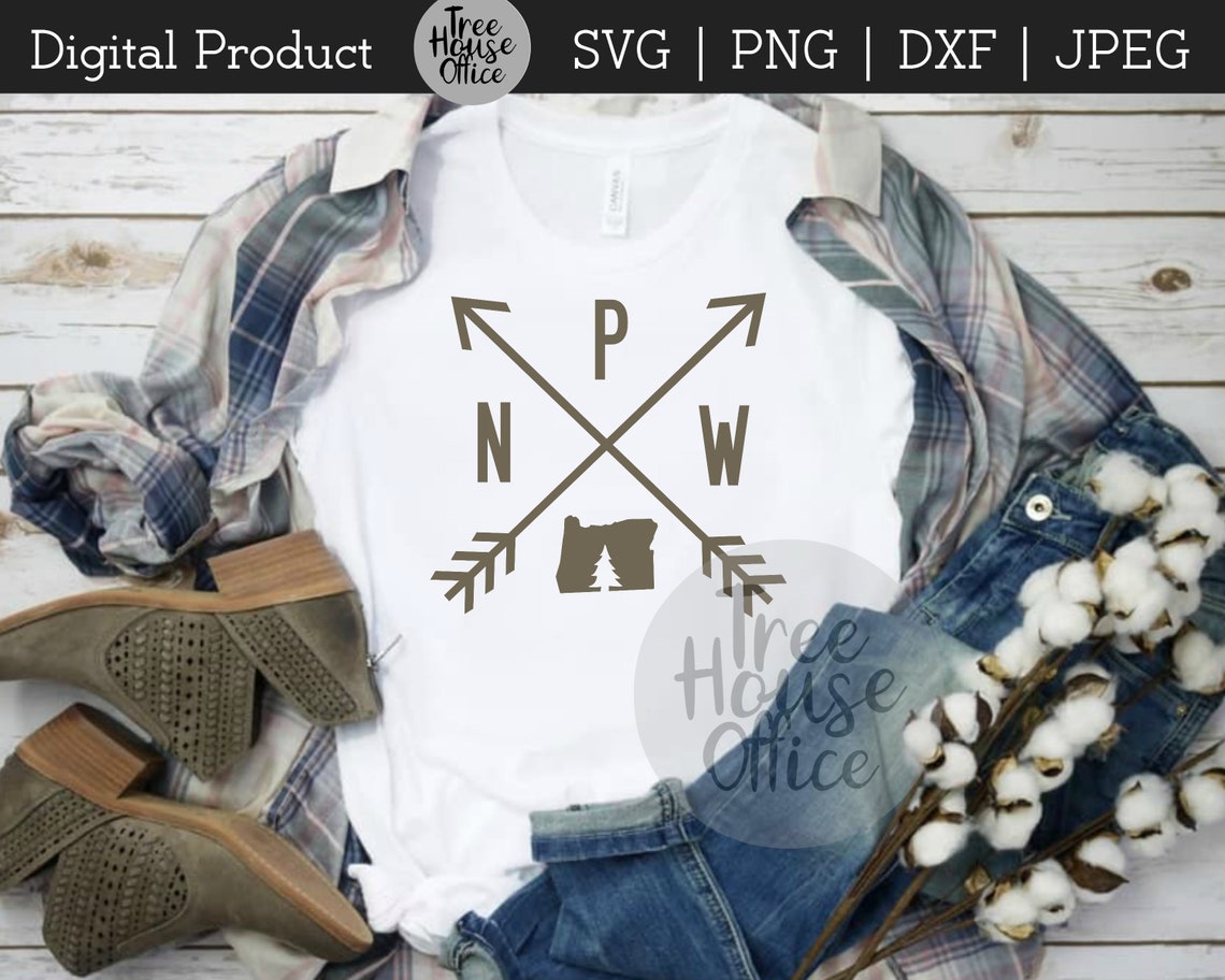 PNW Oregon SVG Oregon State SVG Pacific Northwest Oregon Cut - Etsy