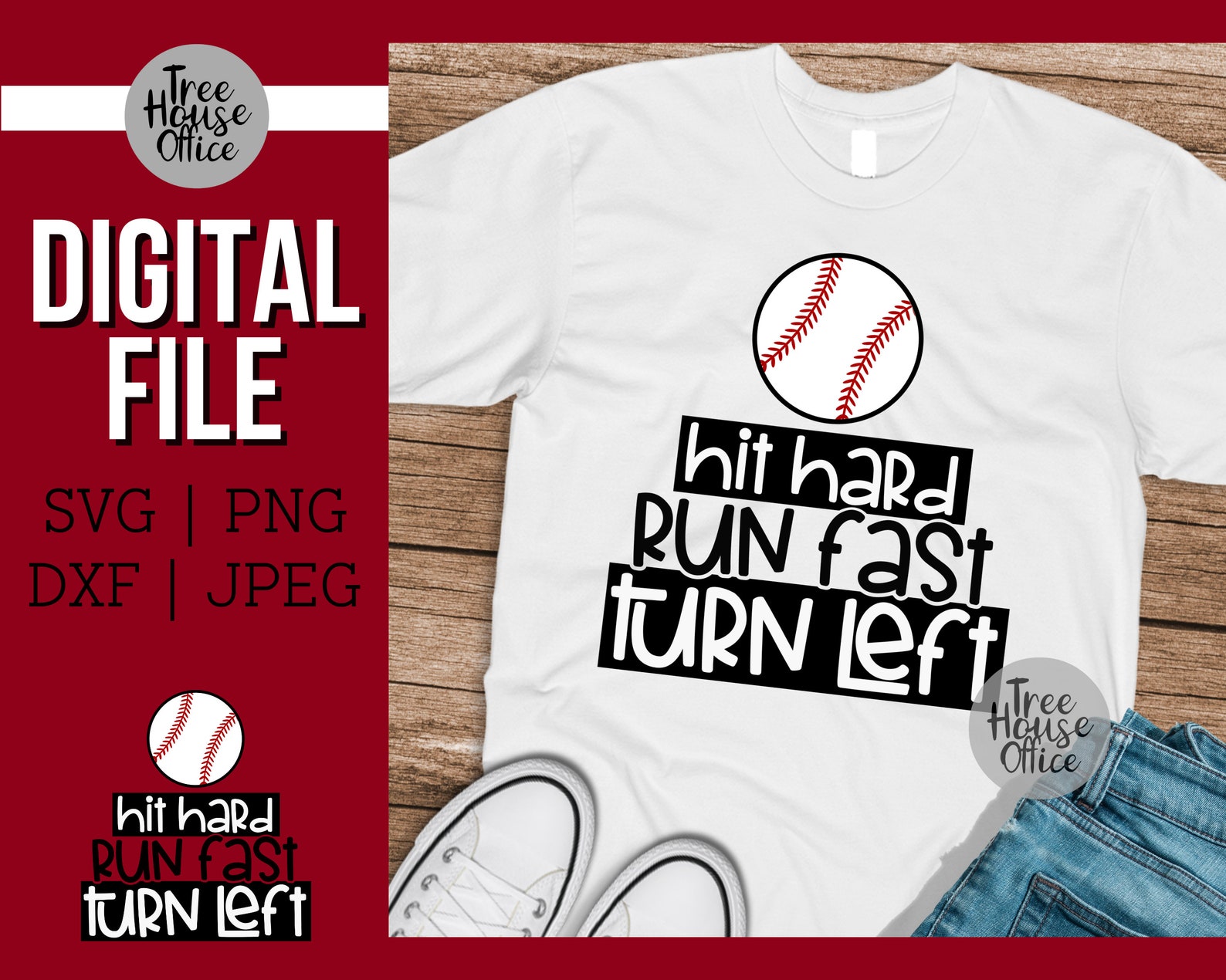 Hit Hard Run Fast Turn Left SVG, Baseball Quote SVG, Funny Baseball ...