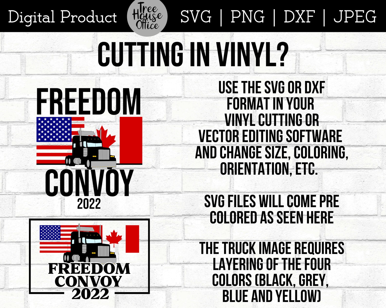 Freedom Convoy 2022 SVG Freedom Convoy Cut File Trucking | Etsy