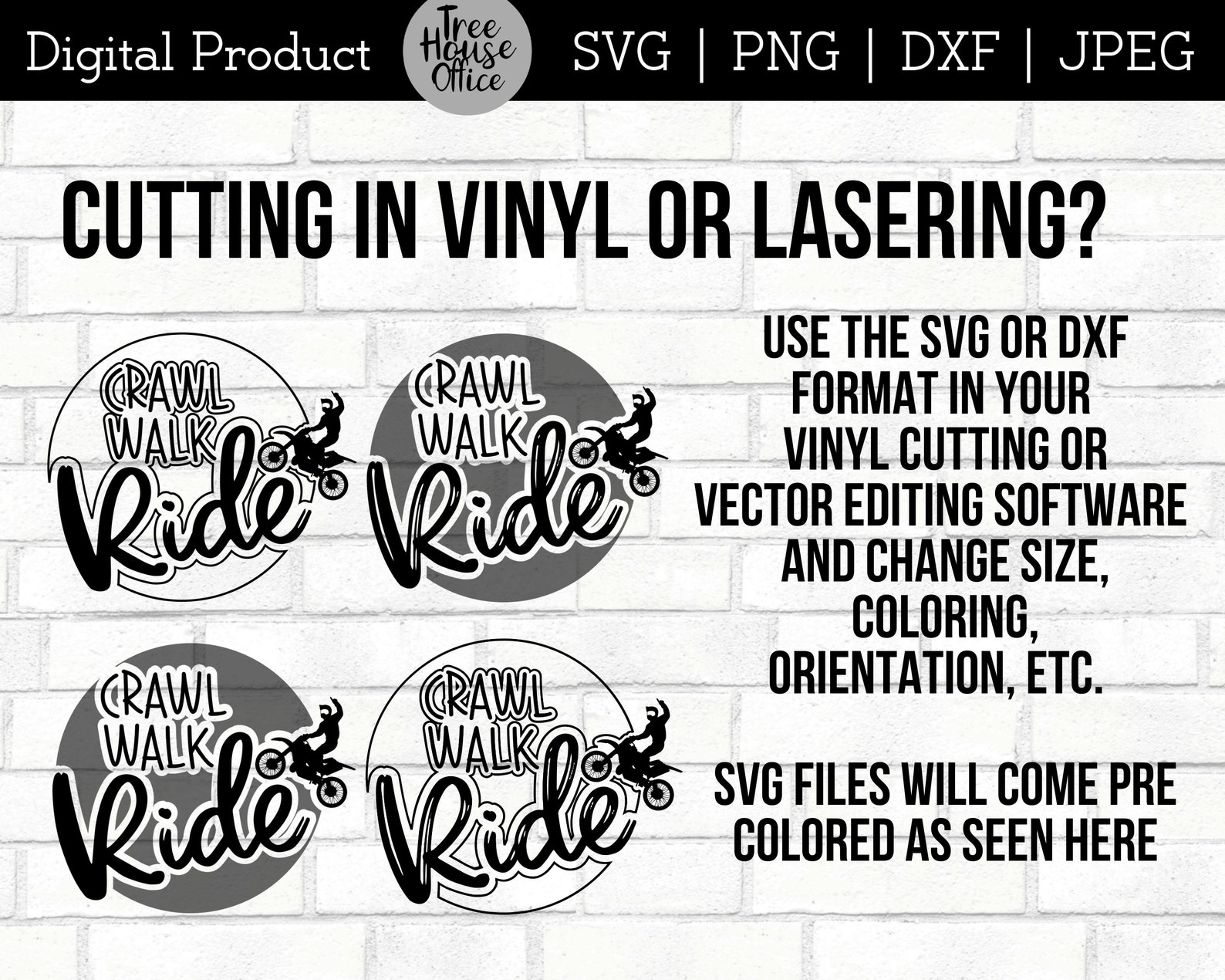 Dirt Bike Quote Svg Crawl Walk Ride Svg Funny Motocross - Etsy