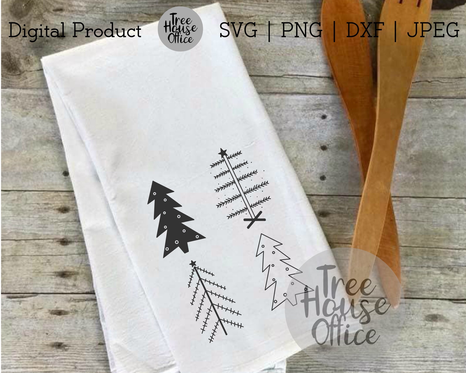 Primitive Christmas Trees SVG DXF PNG Jpeg Christmas Tree - Etsy
