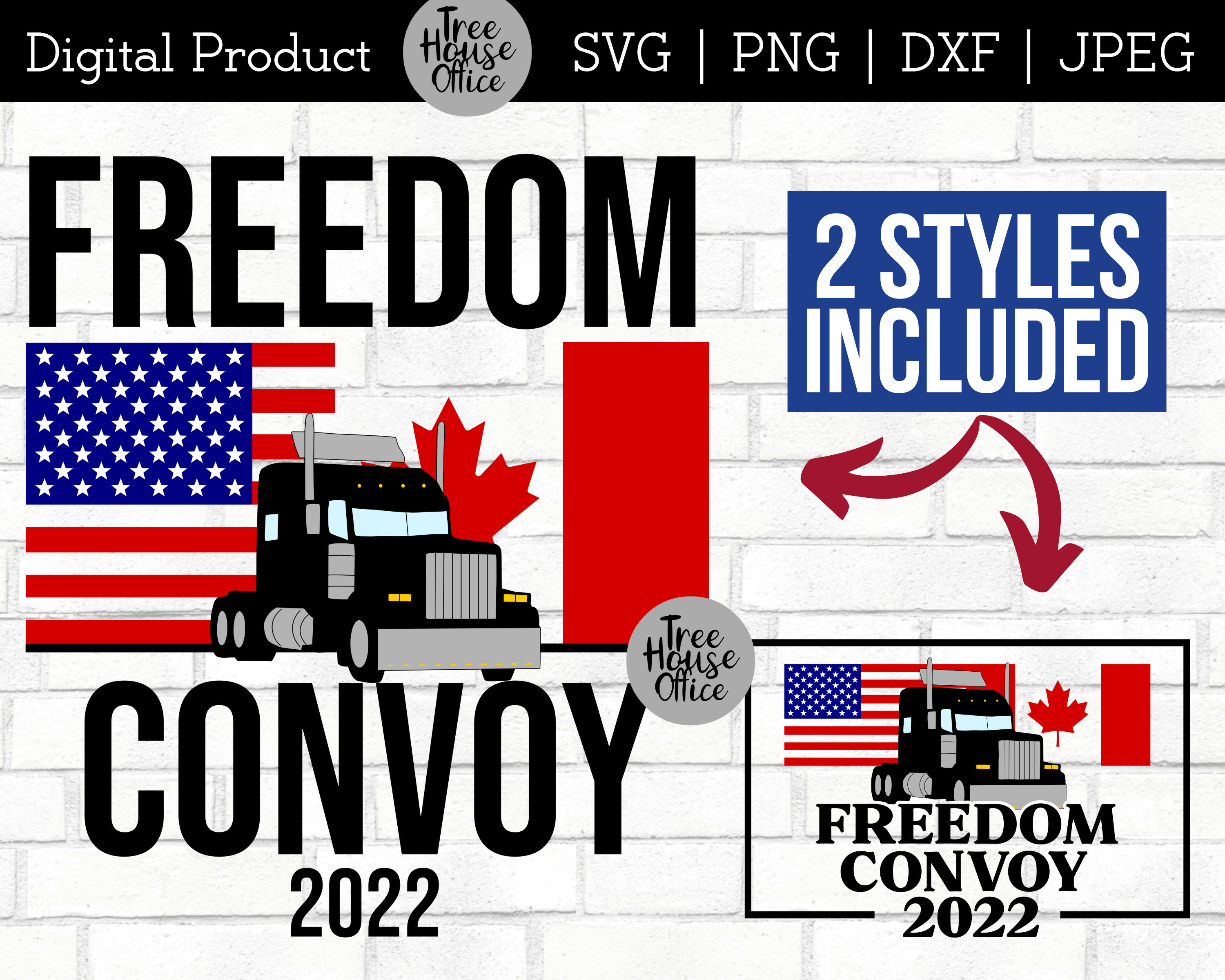 Freedom Convoy 2022 SVG, Freedom Convoy Cut File, Trucking Freedom ...