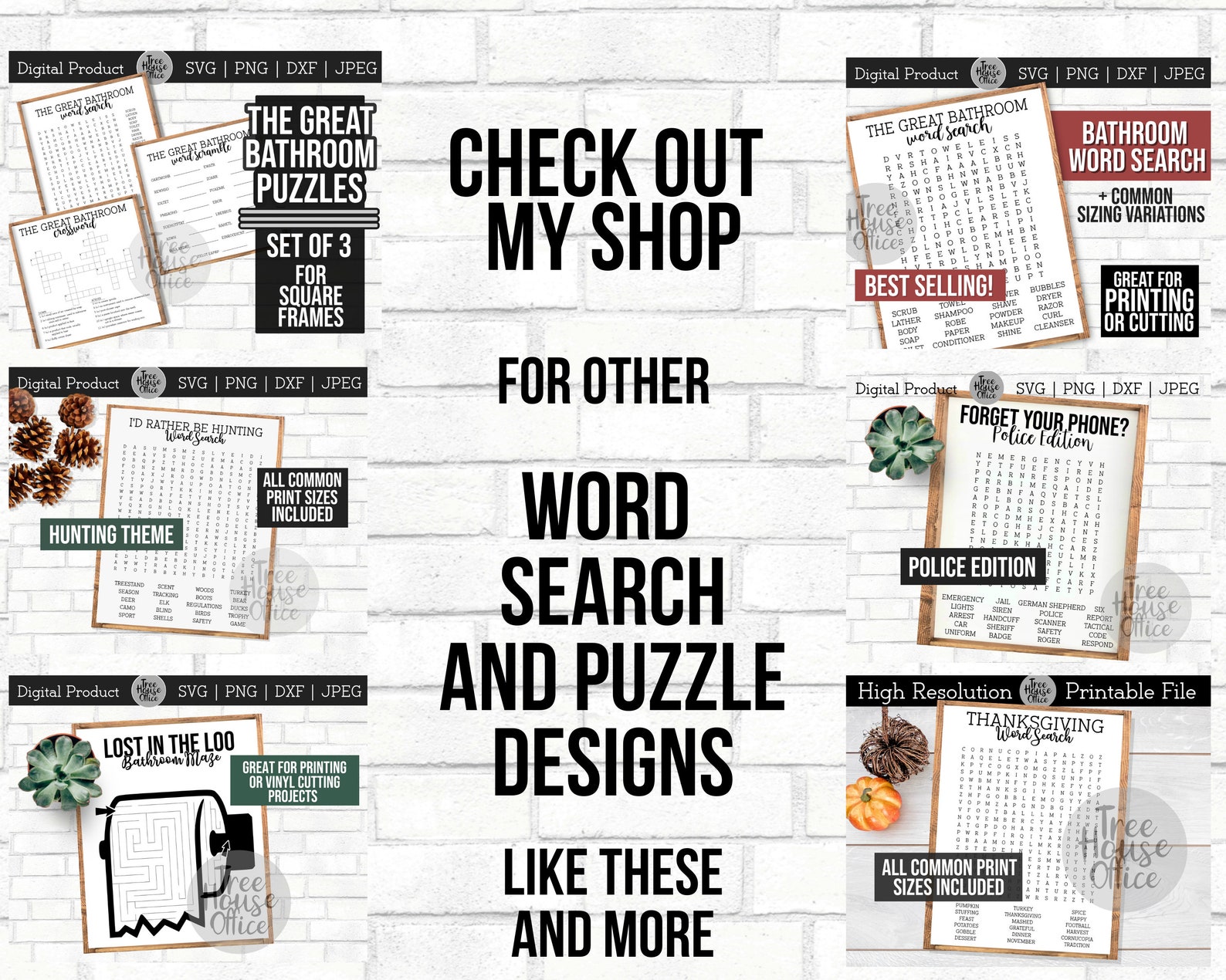 Farmhouse Word Search SVG Farmhouse Word Search Printable - Etsy