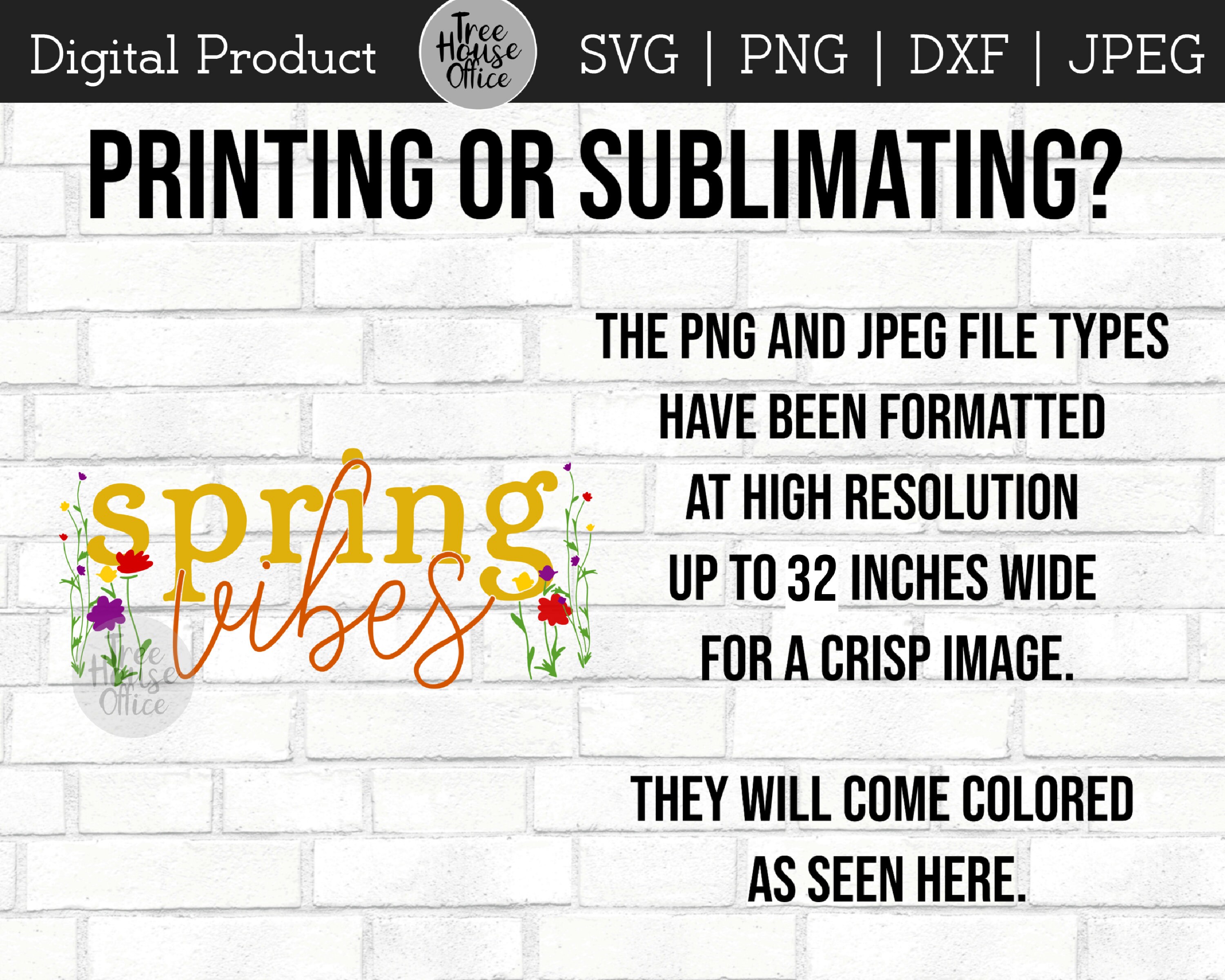 Spring Vibes SVG DXF JPEG Png Welcome Spring Quote Saying - Etsy
