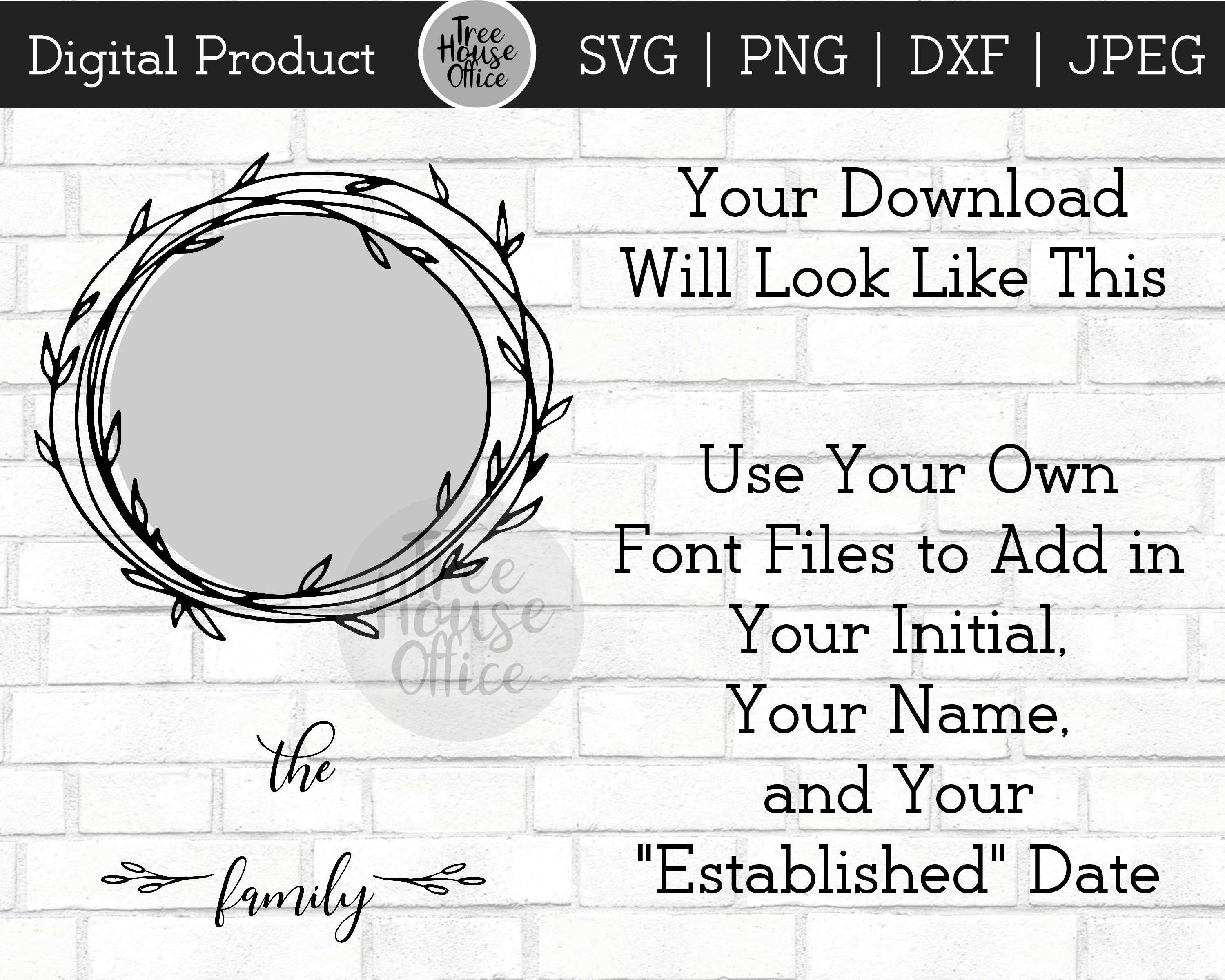 Last Name SVG DXF PNG Jpeg Family Name Sign Svg - Etsy
