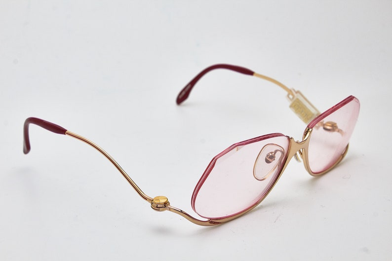Vintage Eyewear Woman OPTOS by TARGET DESIGN T15-041 Gold Plated Luxury ...