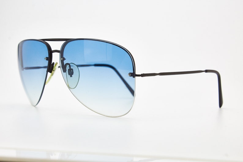 Vintage Eye Glasses 1980s SAFILO UFO 1 Black Sunglasses/oversized ...