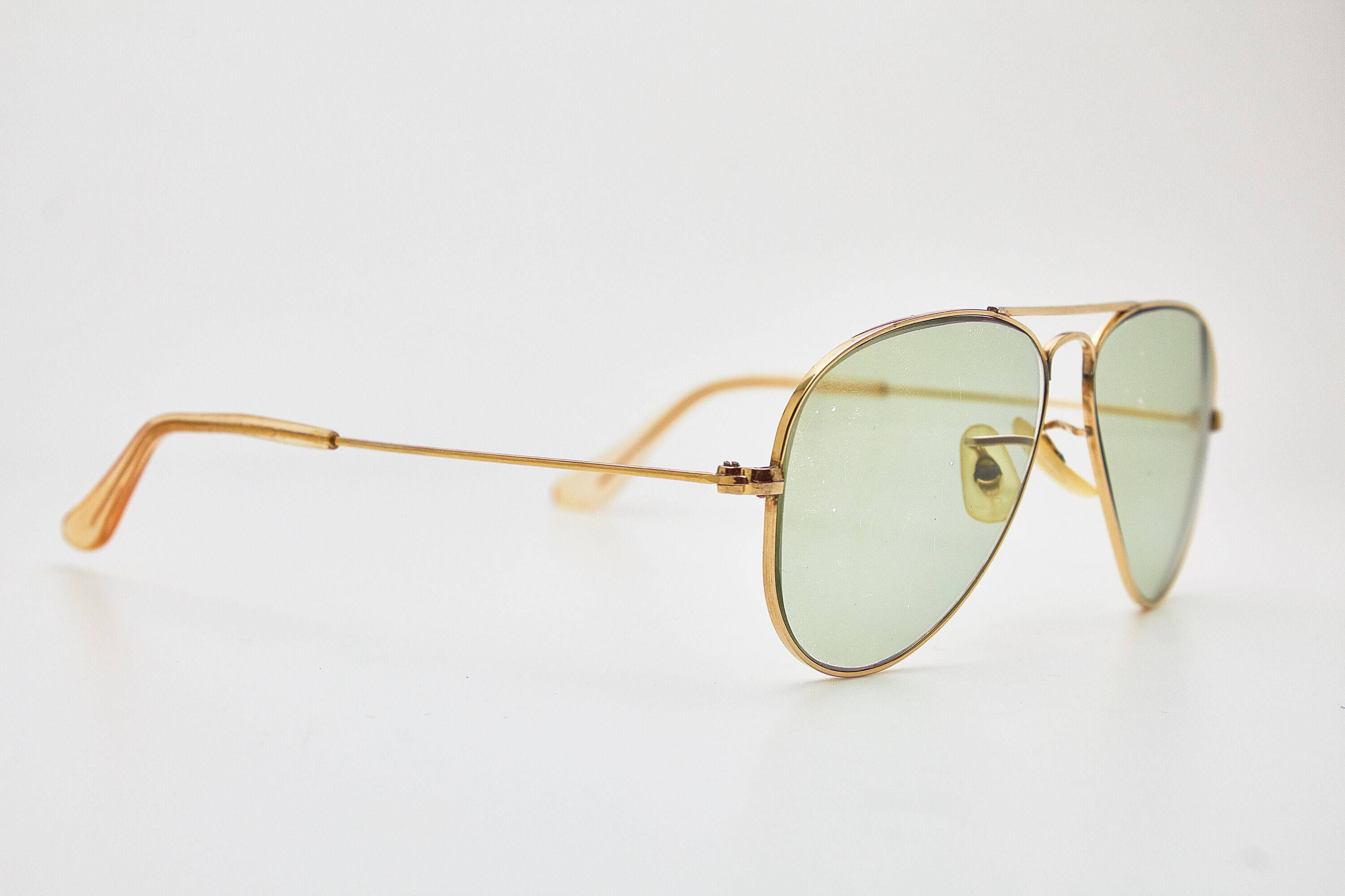 Vintage Eye Glasses 80s/ray BAN AVIATOR 10KG Gold Bausch&lomb/aviator ...
