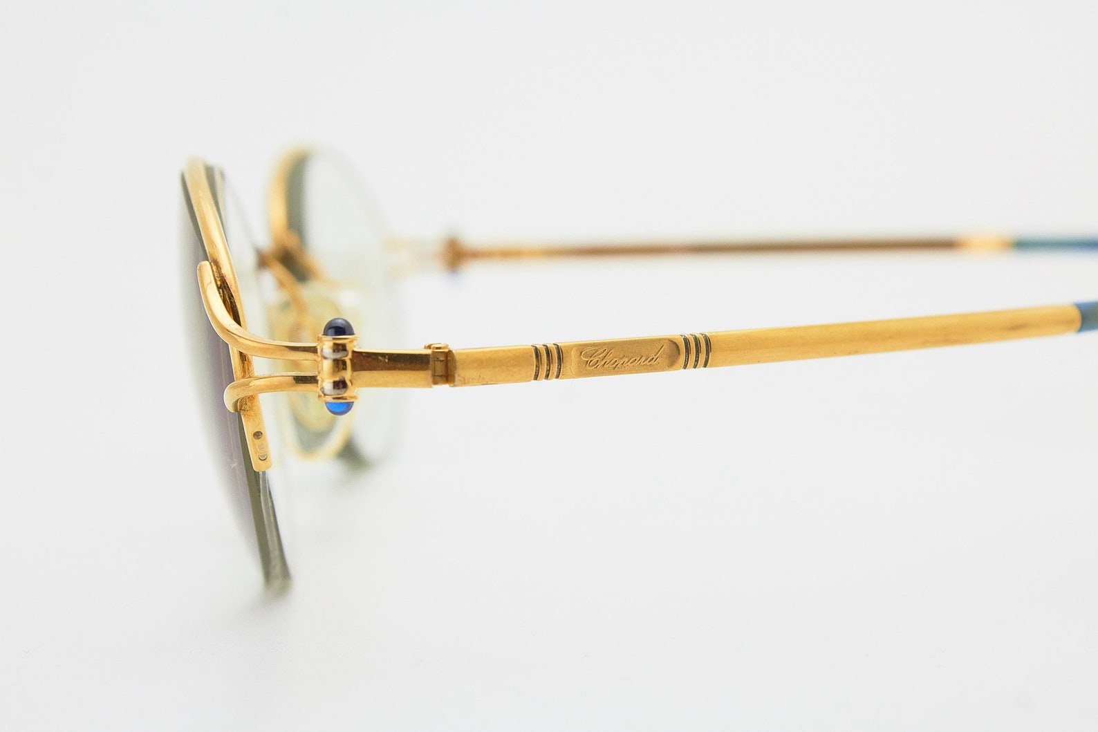 Vintage Eyewear CHOPARD With 4 Sapphire Elegante Gold Plated | Etsy