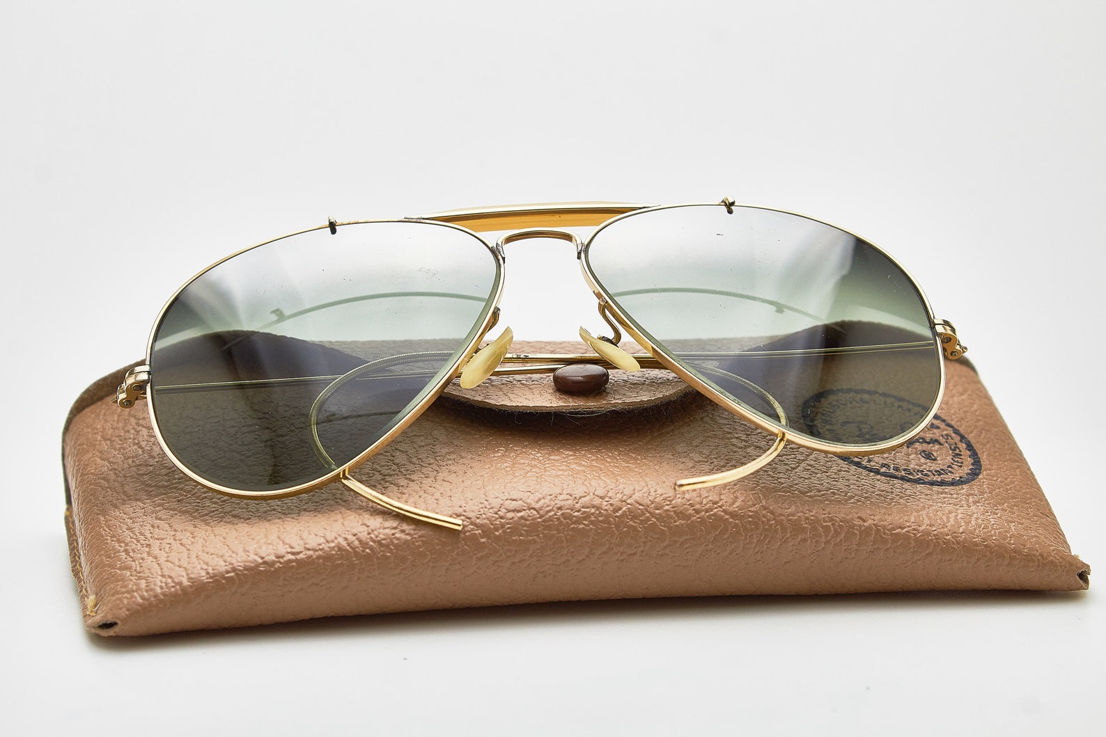 Vintage Sunglasses Mans RAY BAN AVIATOR 58mm Gradient | Etsy