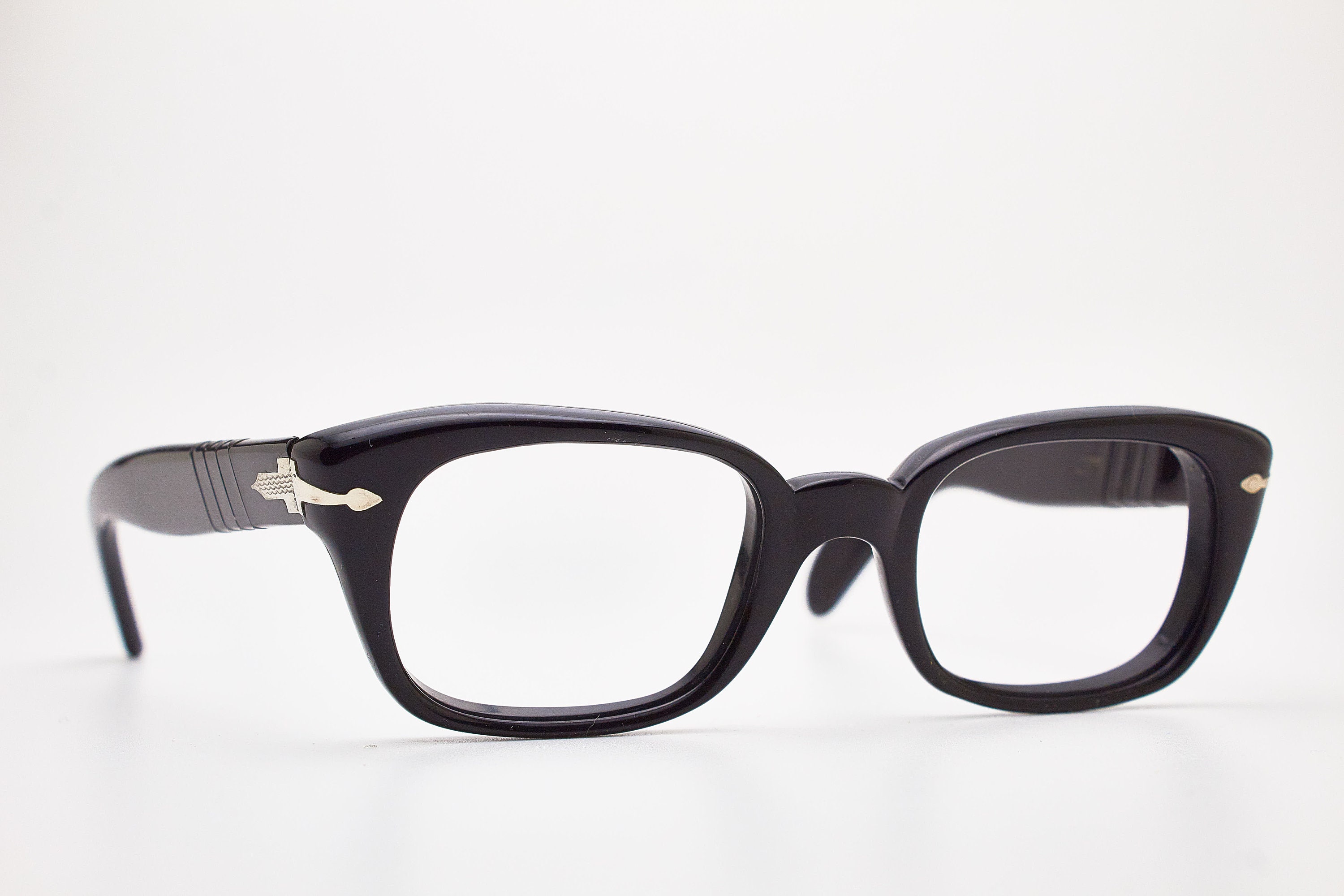 PERSOL RATTI Meflecto Vintage Massive Black Plastic Man's Frame High ...