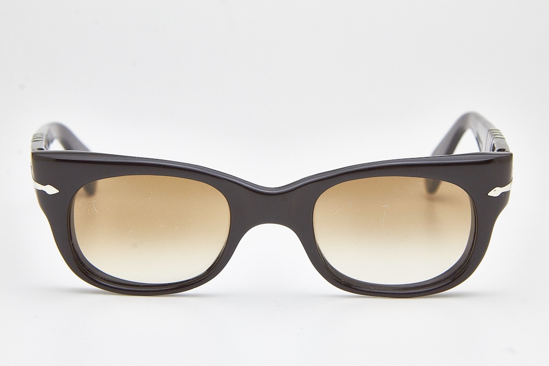 1980s Vintage Sunglasses PERSOL RATTI 6201 S-size Rare Black Sunglasses ...