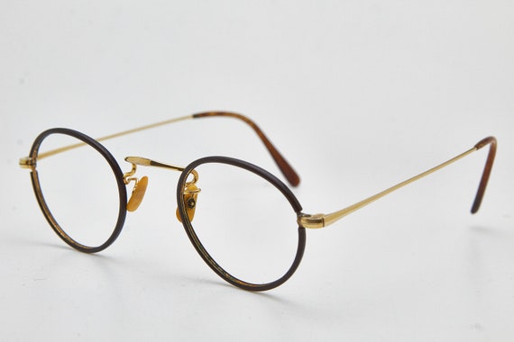 Vintage 1930s Retro Unique Antique Round Eyeglasses -… - Gem