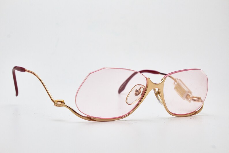 Vintage Eyewear Woman OPTOS by TARGET DESIGN T15-041 Gold Plated Luxury ...