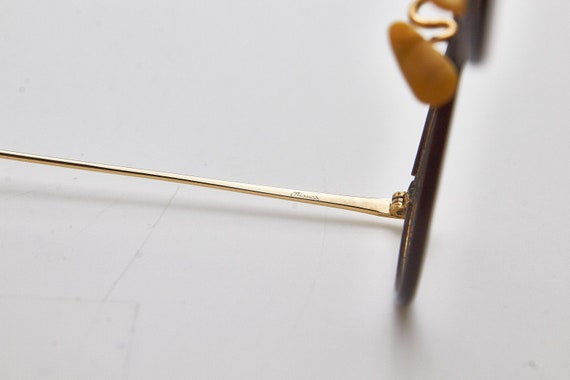 Vintage 19** Retro Unique Antique Round EyeGlasses NI… - Gem