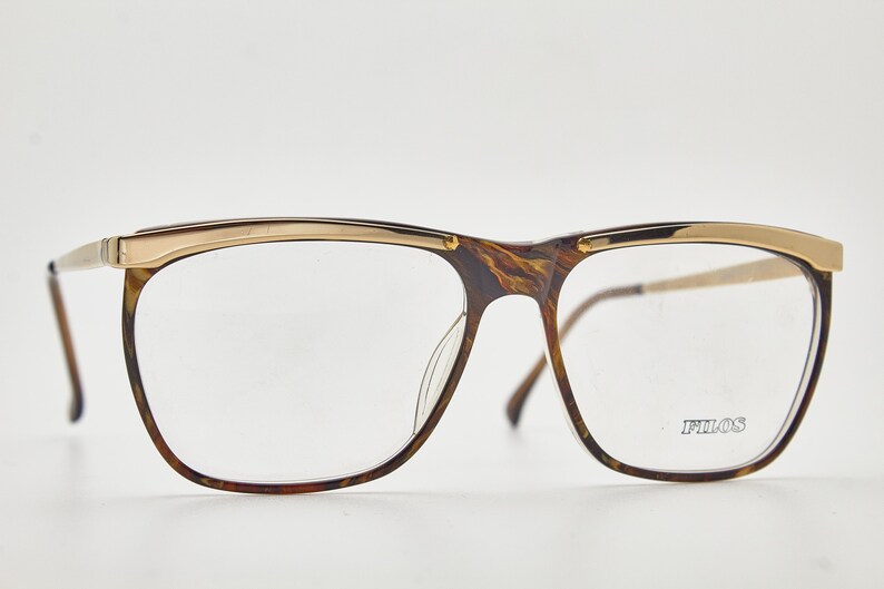 FILOS 5554 55-15 Vintage Eye Glasses 1980s Plastic Oversize Sunglasses ...