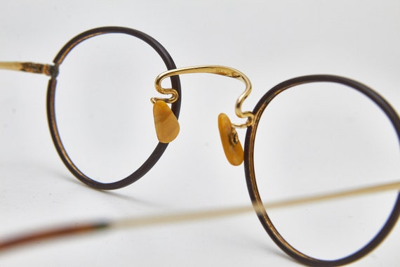 Vintage 1930s Retro Unique Antique Round Eyeglasses -… - Gem