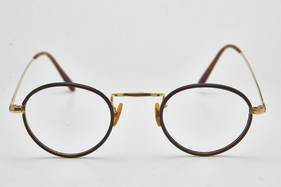 Vintage 1930s Retro Unique Antique Round Eyeglasses -… - Gem