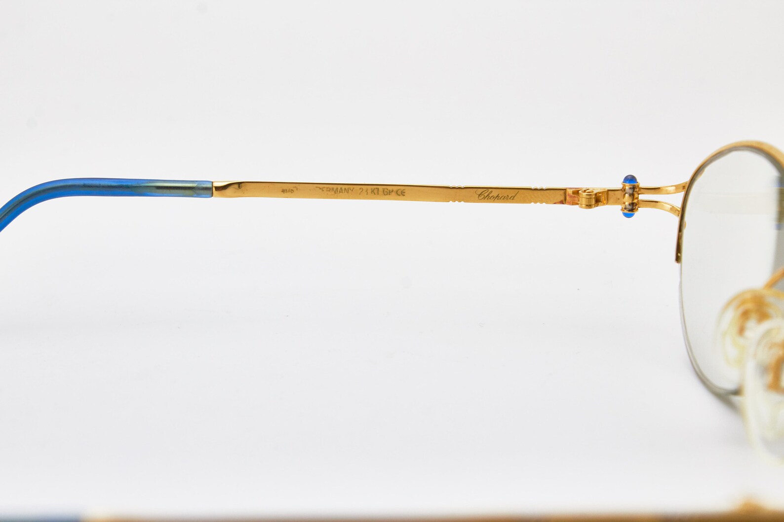 Vintage Eyewear CHOPARD With 4 Sapphire Elegante Gold Plated | Etsy