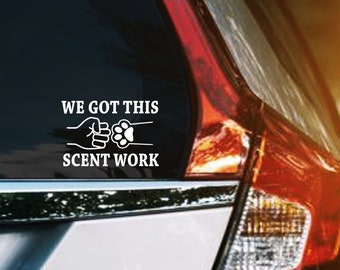 Scent Work Decal - Etsy