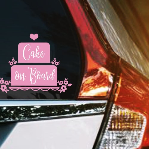 Cake on Board Vinyl Decal for Business Truck Van Car Window - Etsy