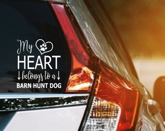Barn Hunt Decal - Etsy