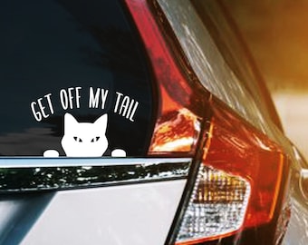 Cute Peeking Cat Car Window Sticker Kawaii Kitten Decal | Etsy