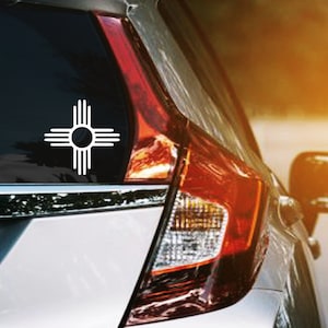 Zia Symbol Vinyl Decal, New Mexico Zia Sticker, Native American Sun ...