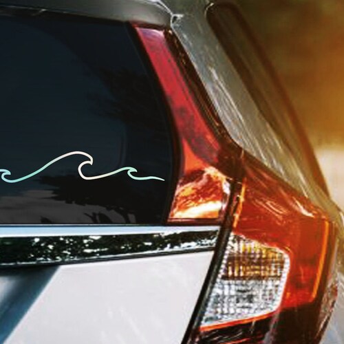Ocean Wave Vinyl Decal Vinyl Sticker Wave Decal Ocean | Etsy