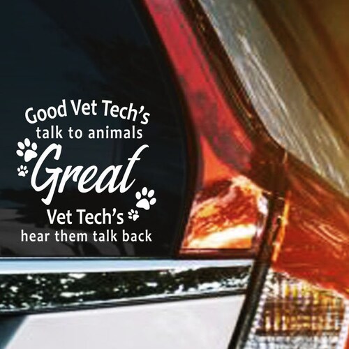 Veterinary Technician Decal for Car Window Laptop Phone Case - Etsy