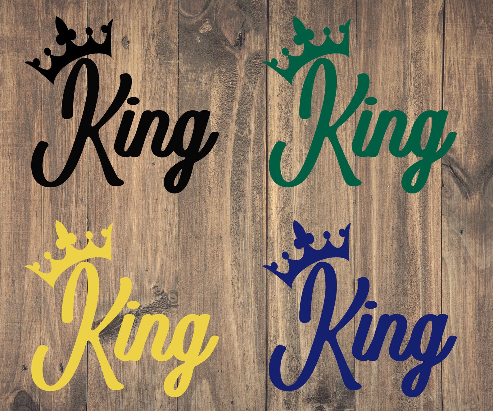King Vinyl Decal for Car Window Laptop More! King Crown Sticker for ...