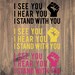 I See You I Hear You I Support You Vinyl Decal, Black Lives Matter Car ...