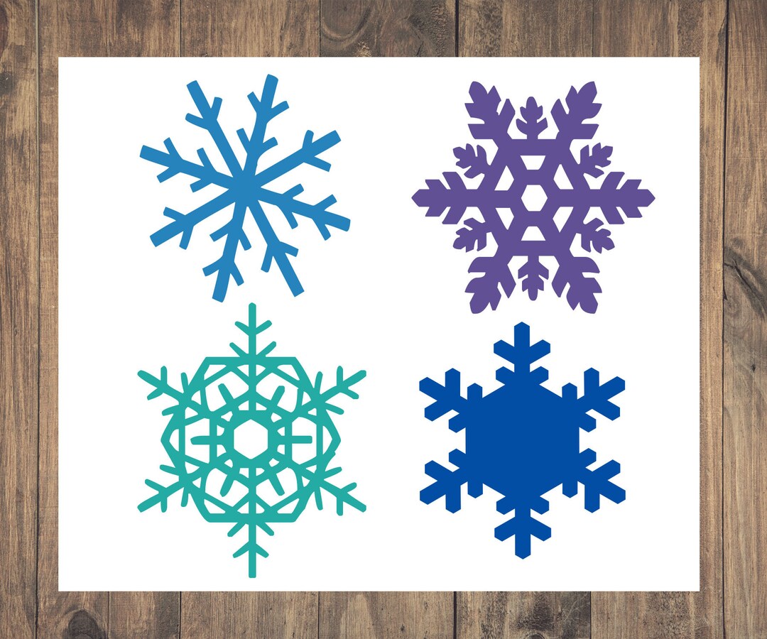 Vinyl Snowflake Decals for Holiday Christmas Crafts and Decorating ...