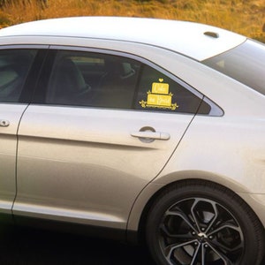 Cake on Board Vinyl Decal for Business Truck Van, Car Window Sticker ...