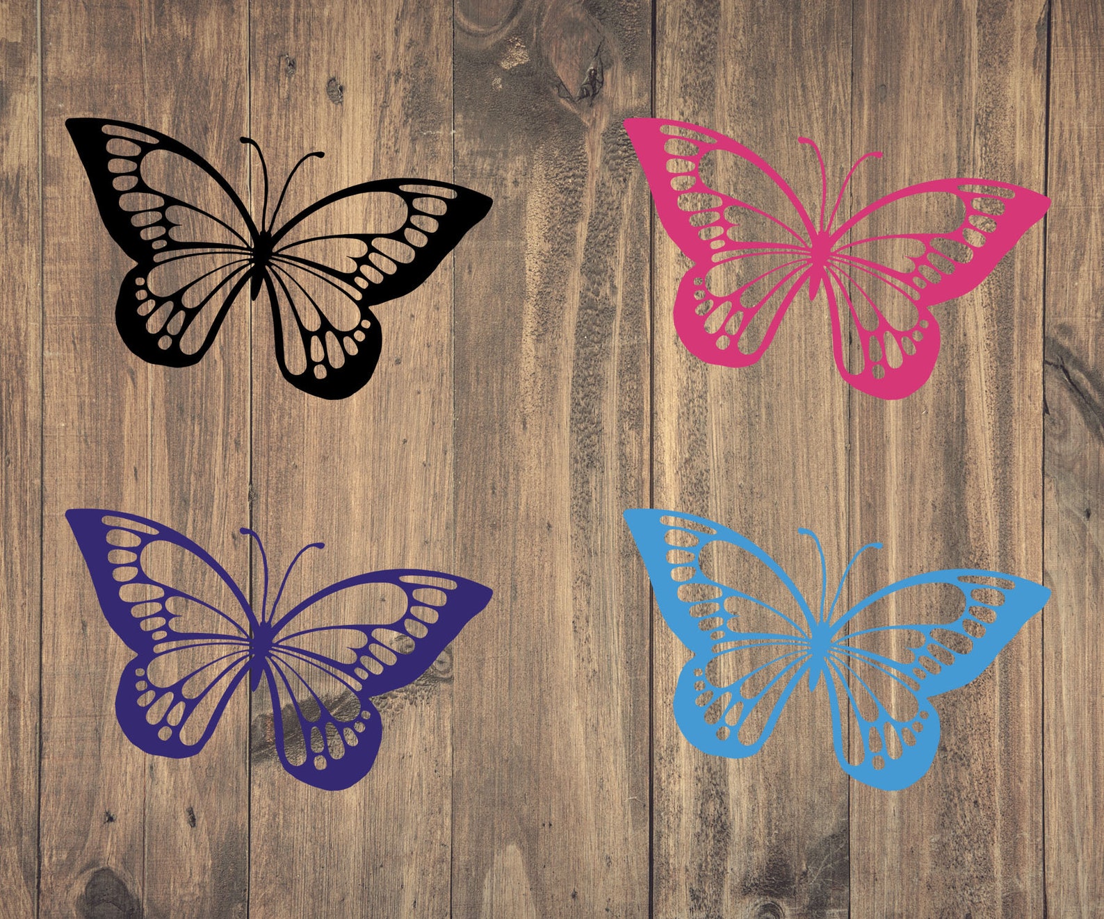 Butterfly Vinyl Decal, Flying Butterfly Car Window Sticker, Spirit ...