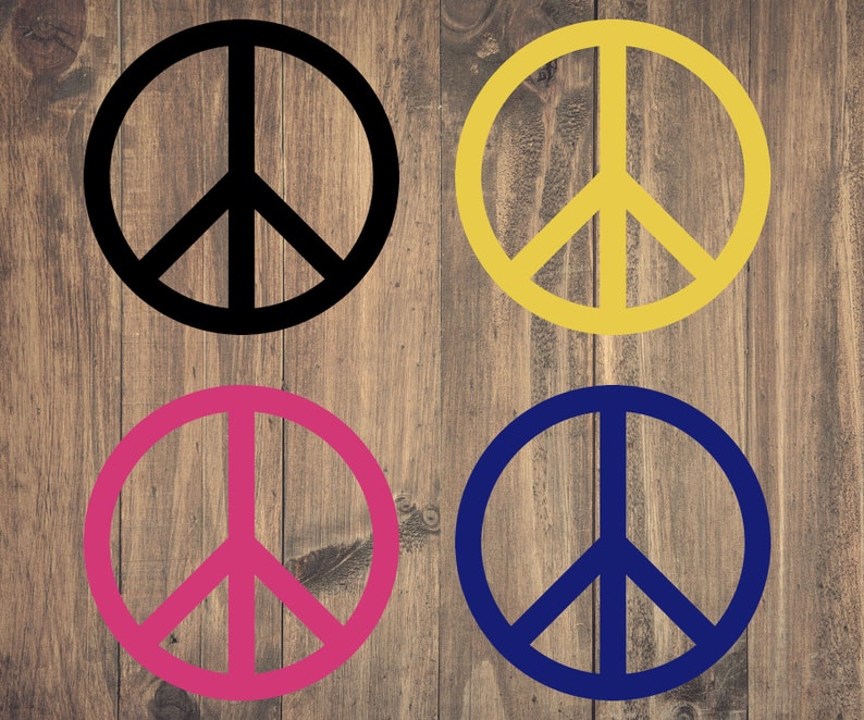 Peace Sign Vinyl Decal Peace Car Window Sticker Be Kind - Etsy