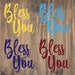 Bless You Vinyl Decal, Decals for Tissue Box Holder, Farmhouse Home ...