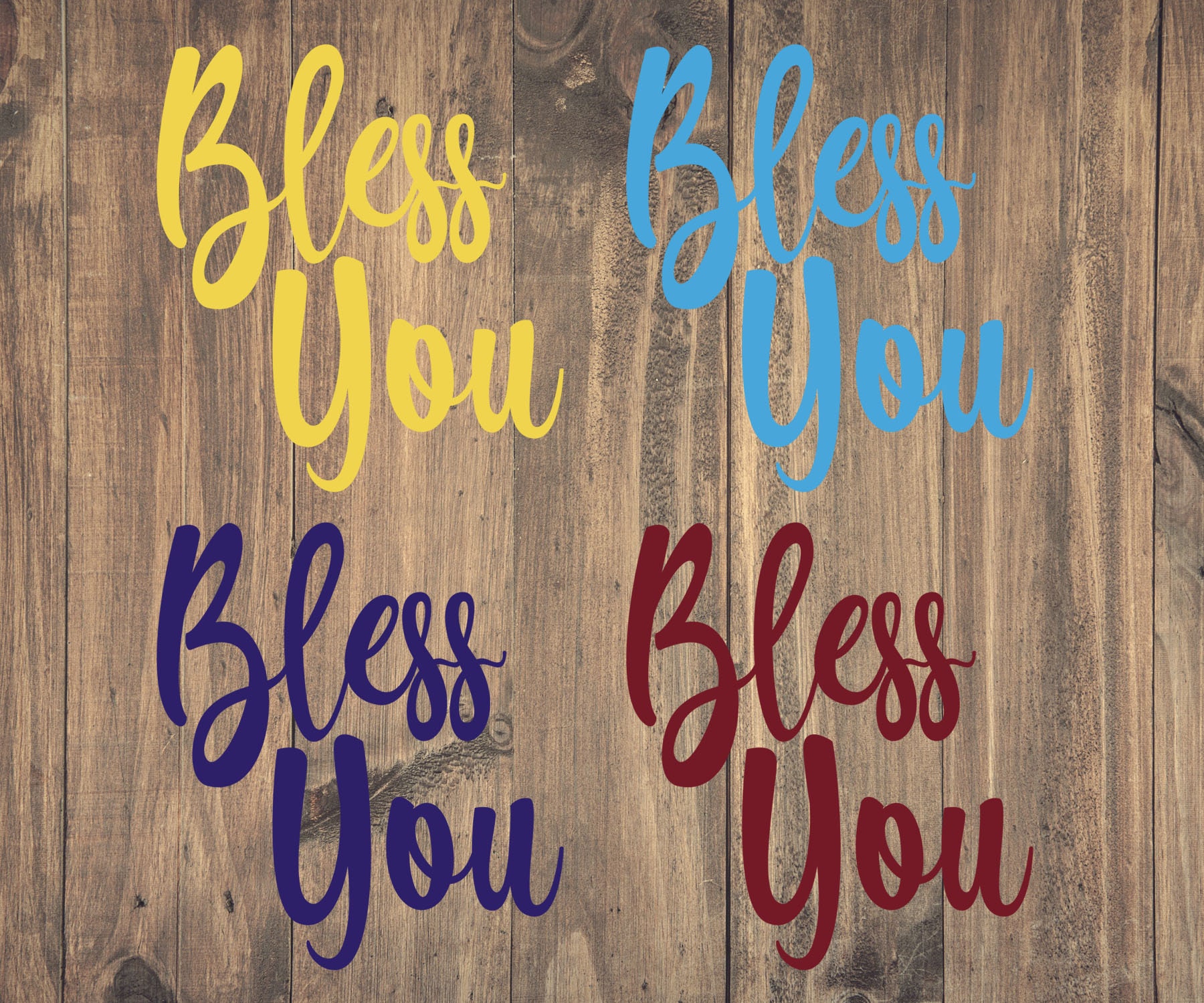 Bless You Vinyl Decal, Decals for Tissue Box Holder, Farmhouse Home ...