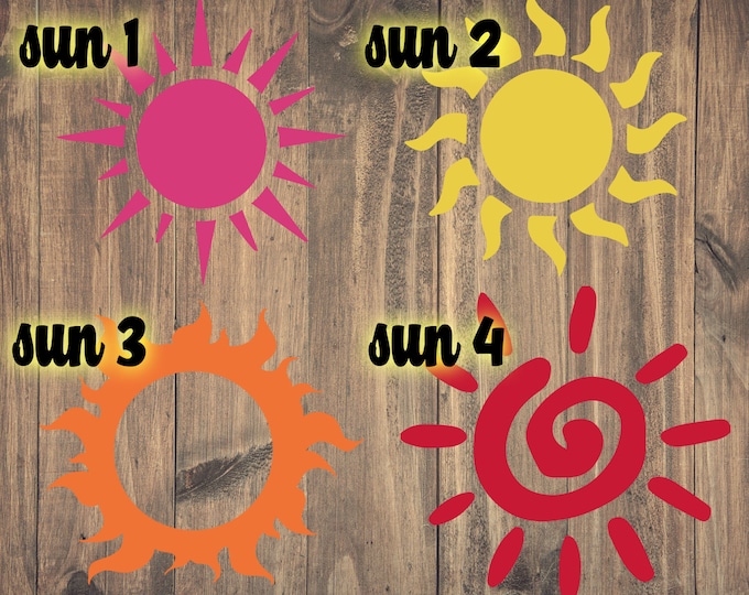 Sun Vinyl Decal, Summer Sun Car Window Sticker, Sunshine Beach Travel ...