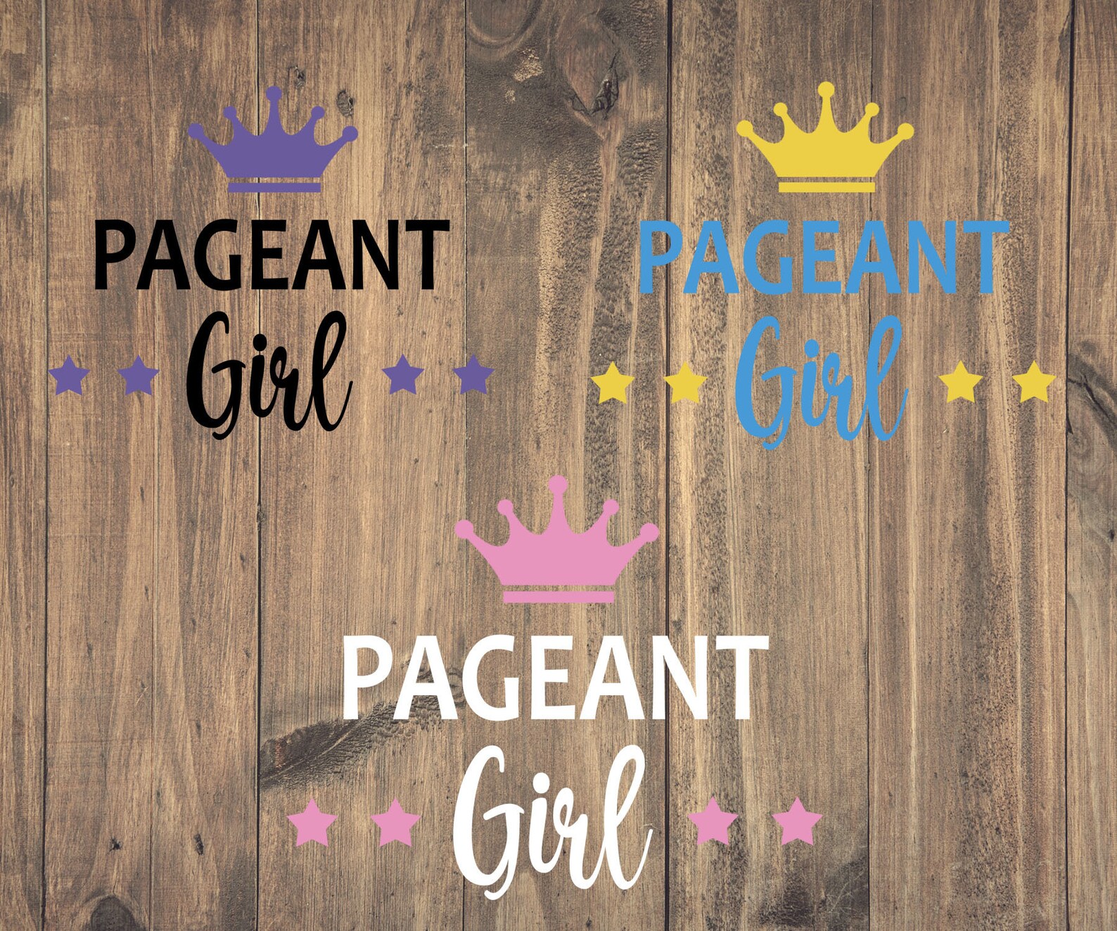 Pageant Girl Vinyl Decal Pageant Car Window Sticker Princess - Etsy