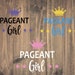 Pageant Girl Vinyl Decal Pageant Car Window Sticker Princess - Etsy
