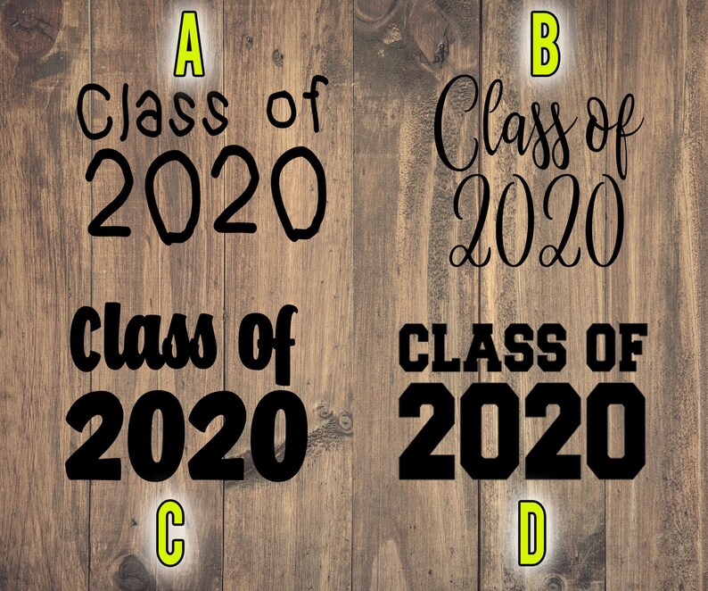 Personalized Class Of...vinyl Decal Graduation Party - Etsy