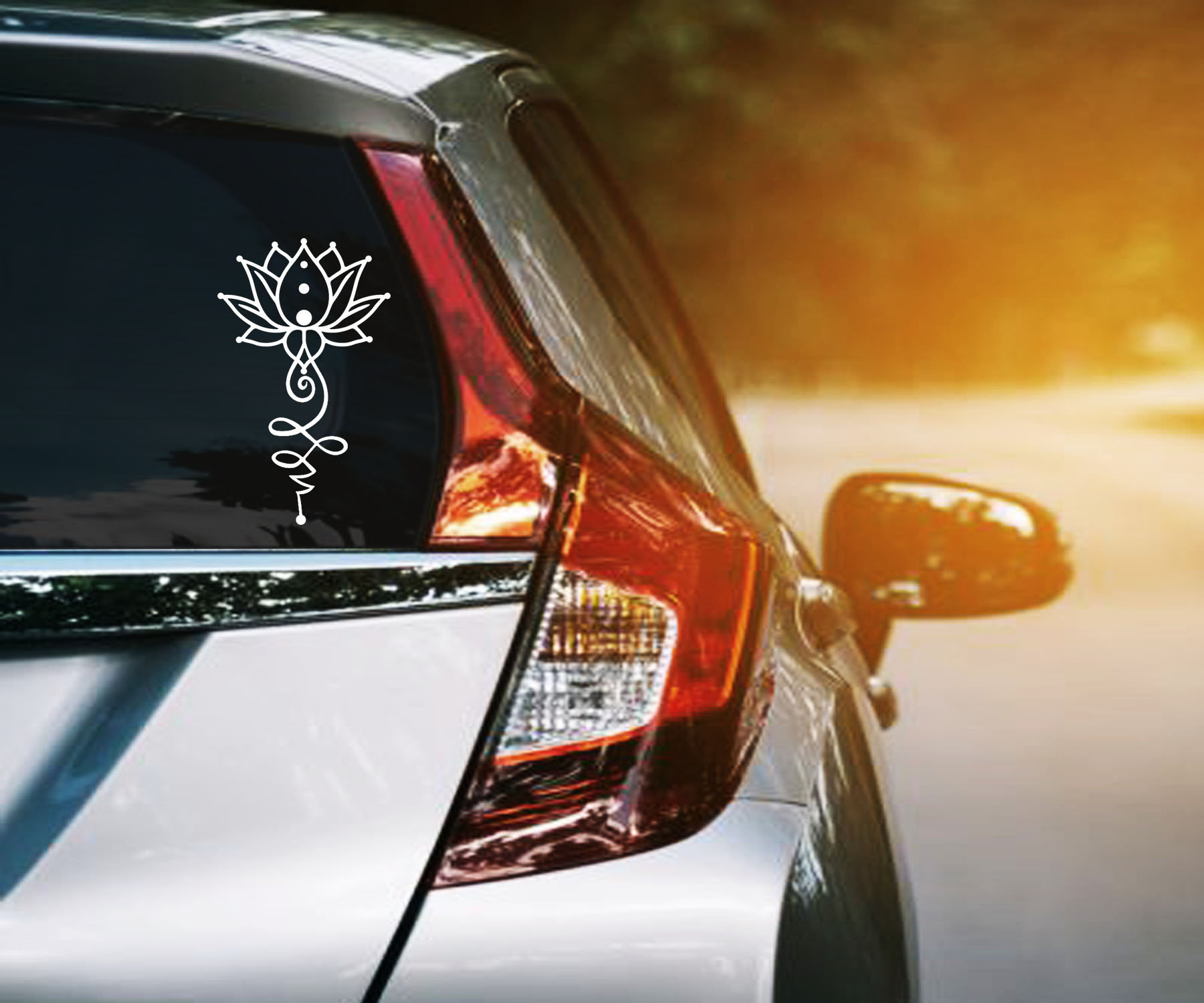 Lotus Flower Vinyl Decal Beautiful Lotus Car Window Sticker - Etsy