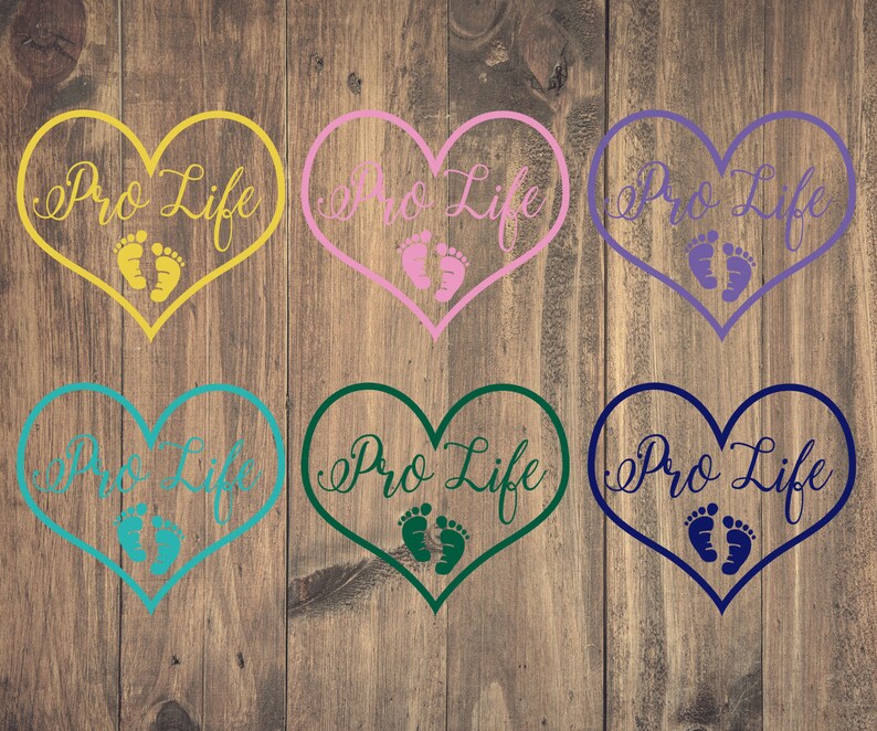 Pro Life Decals Baby Feet Car Window Sticker Gifts for - Etsy