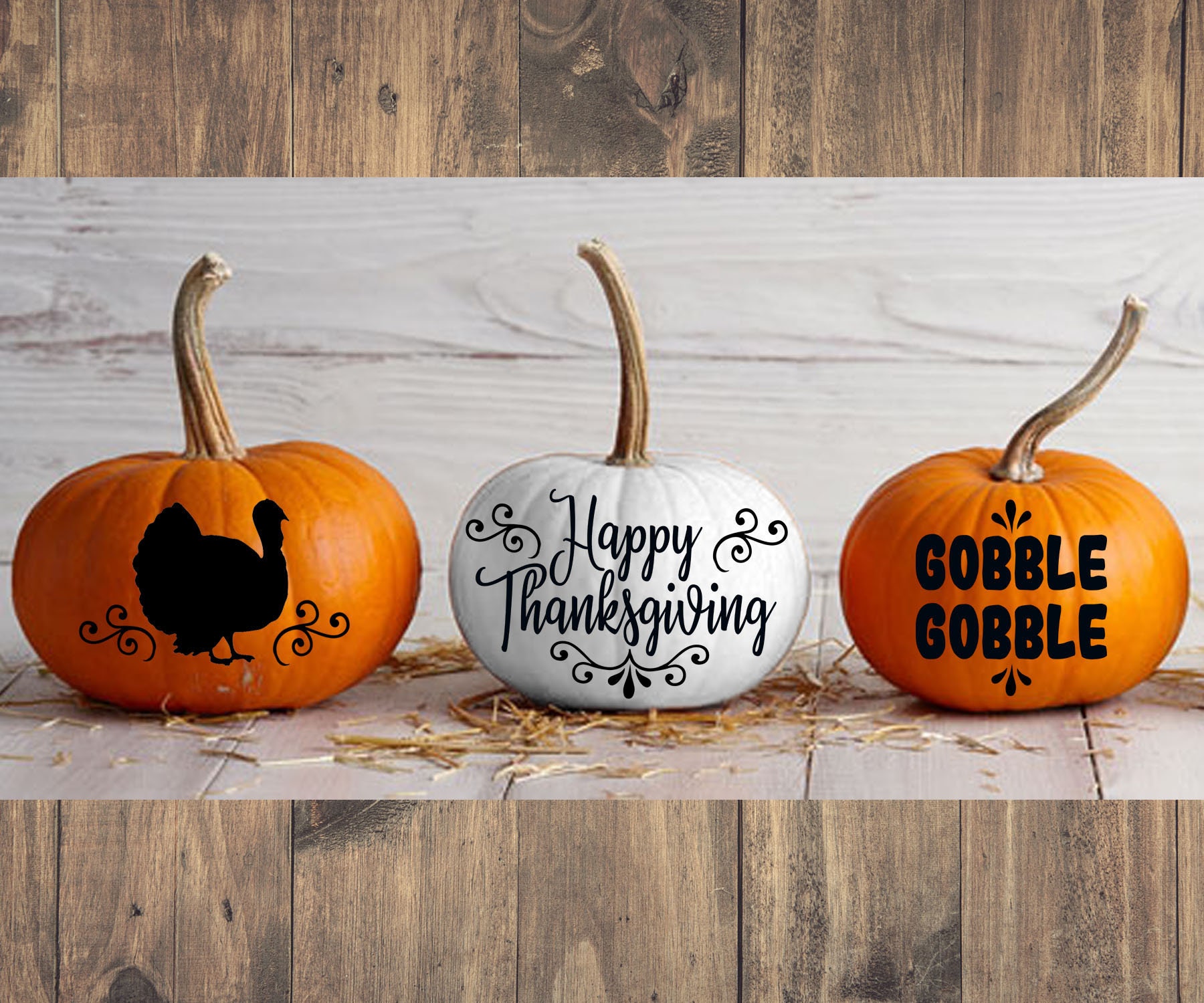 Happy Thanksgiving Vinyl Decal Thanksgiving Turkey Day - Etsy